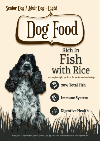 Dog Food Rich in Fish with Rice Senior - The Pet Centre
