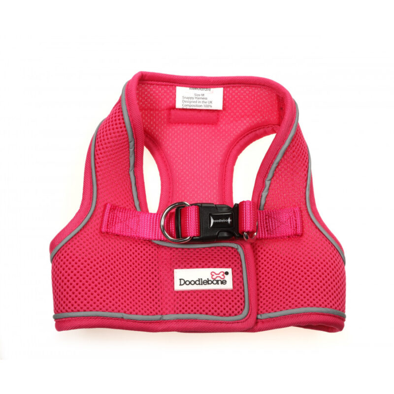 Doodlebone Snappy Harness Fuchsia 1 - The Pet Centre